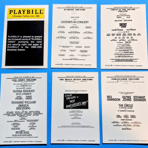Playbill - Etsy