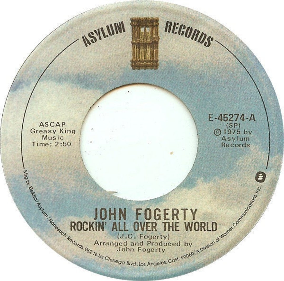 John Fogarty - Rockin' All Over the World - 1975 7" Vinyl 45RPM - Etsy