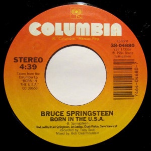 Bruce Springsteen, 7" Vinyl Single, USA Release! Authentic Vintage 1984 ...