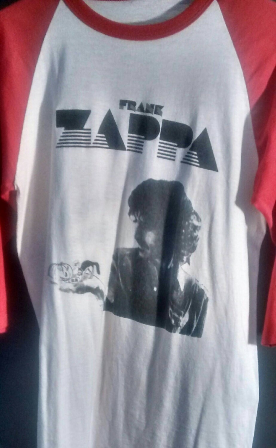 SOLD! Zappa 3/4 Sleeve (Red) Baseball T Shirt! Authentic Vintage 1980 ...