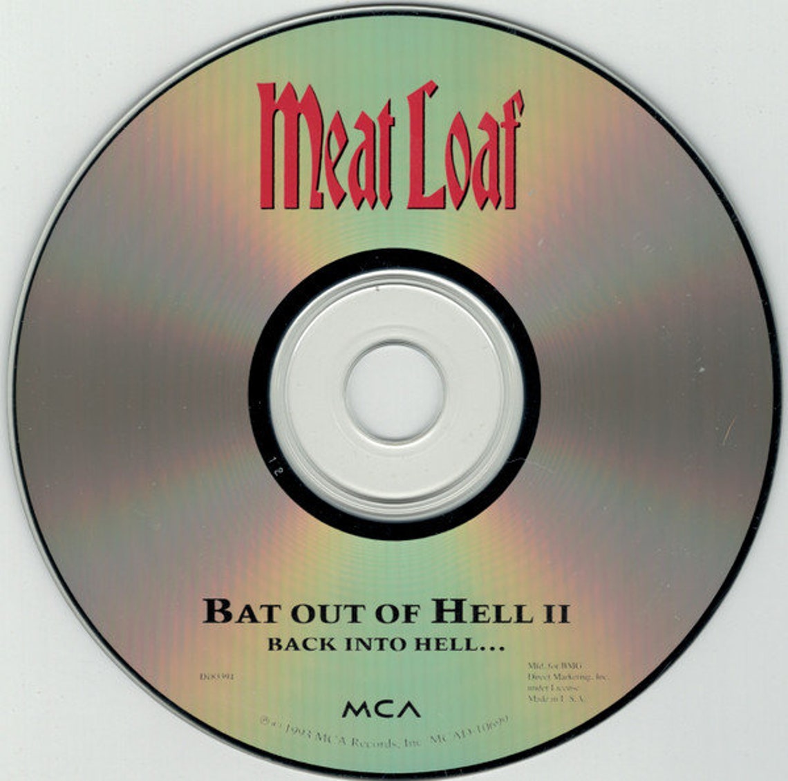Vintage Meat Loaf 'bat Out of Hell II' CD - 1993 Club Edition - Etsy