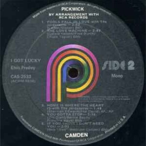 Elvis Presley, Vinyl Record Album, Pickwick Records Canadian Import ...