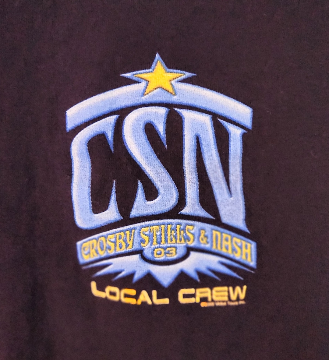 Crosby, Stills & Nash, Concert T Shirt! Authentic Vintage 2003! 'CSN ...