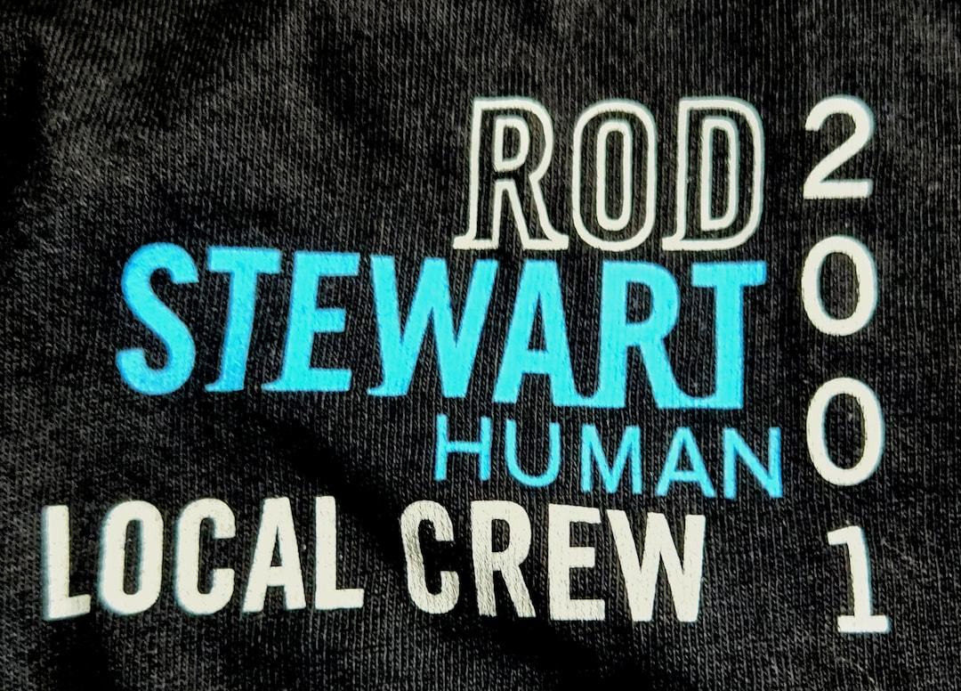 Vintage Rod Stewart 'human Tour' 2001 Crew T-shirt - XL - Etsy