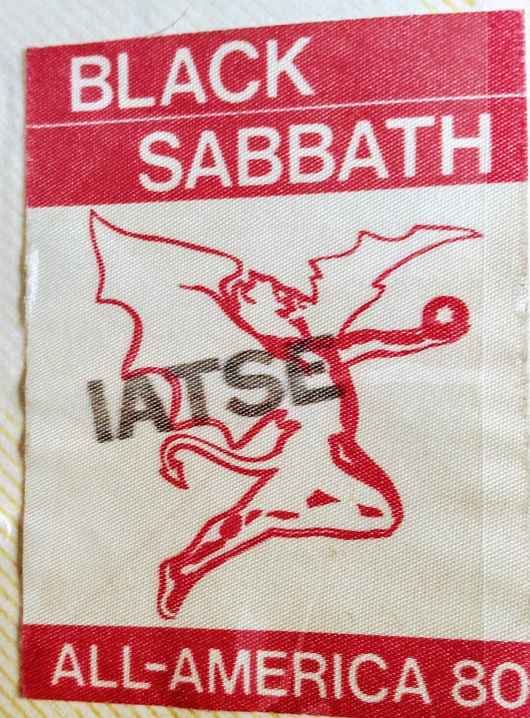 Vintage 1980 Black Sabbath 'heaven & Hell' Satin Backstage Pass - Etsy