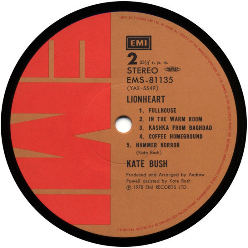 Kate Bush Vinyl Record Japan Import RARE Authentic Vintage - Etsy