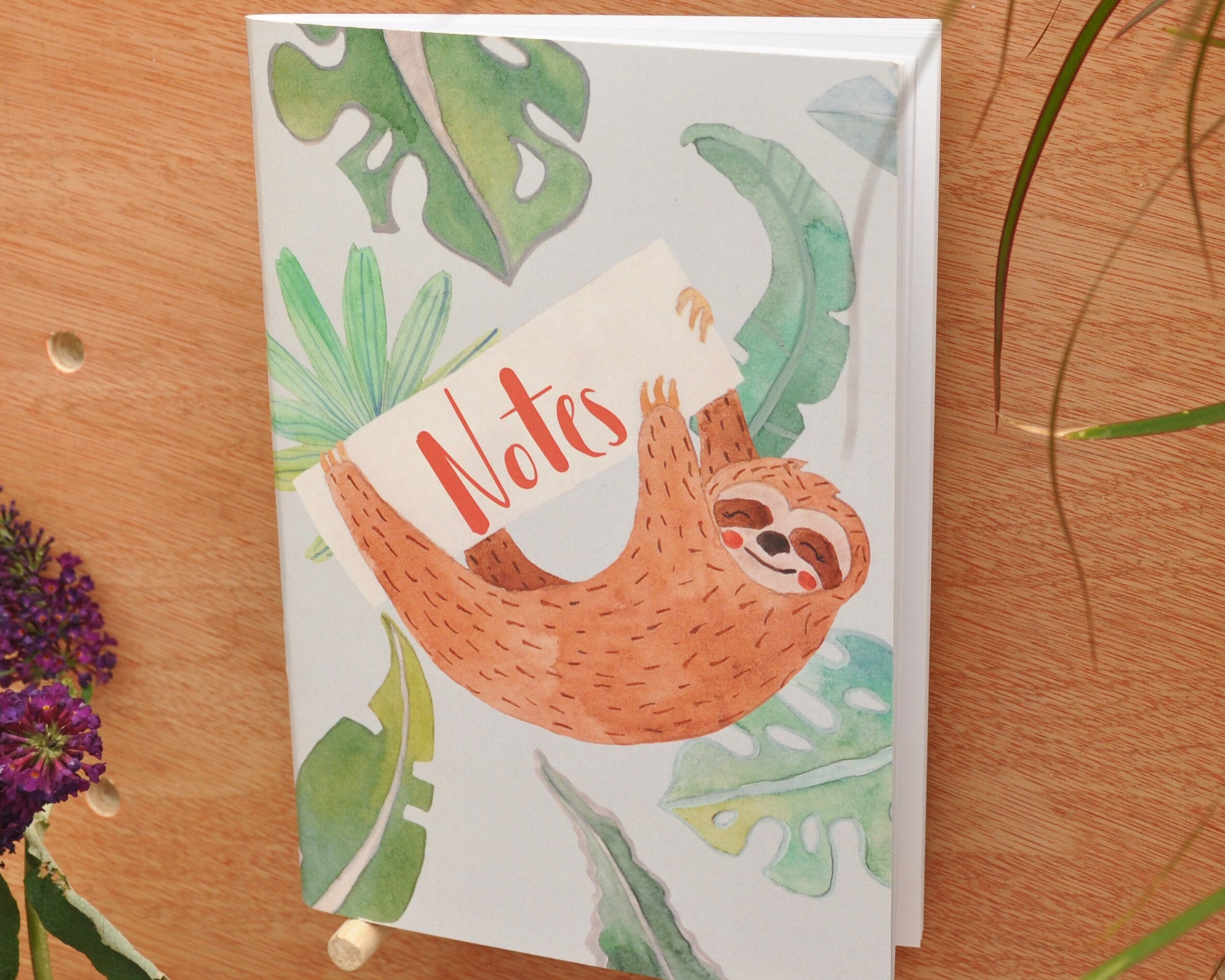 Sloth Notebook A5 Notebook Blank Notebook Animal Notebook - Etsy UK