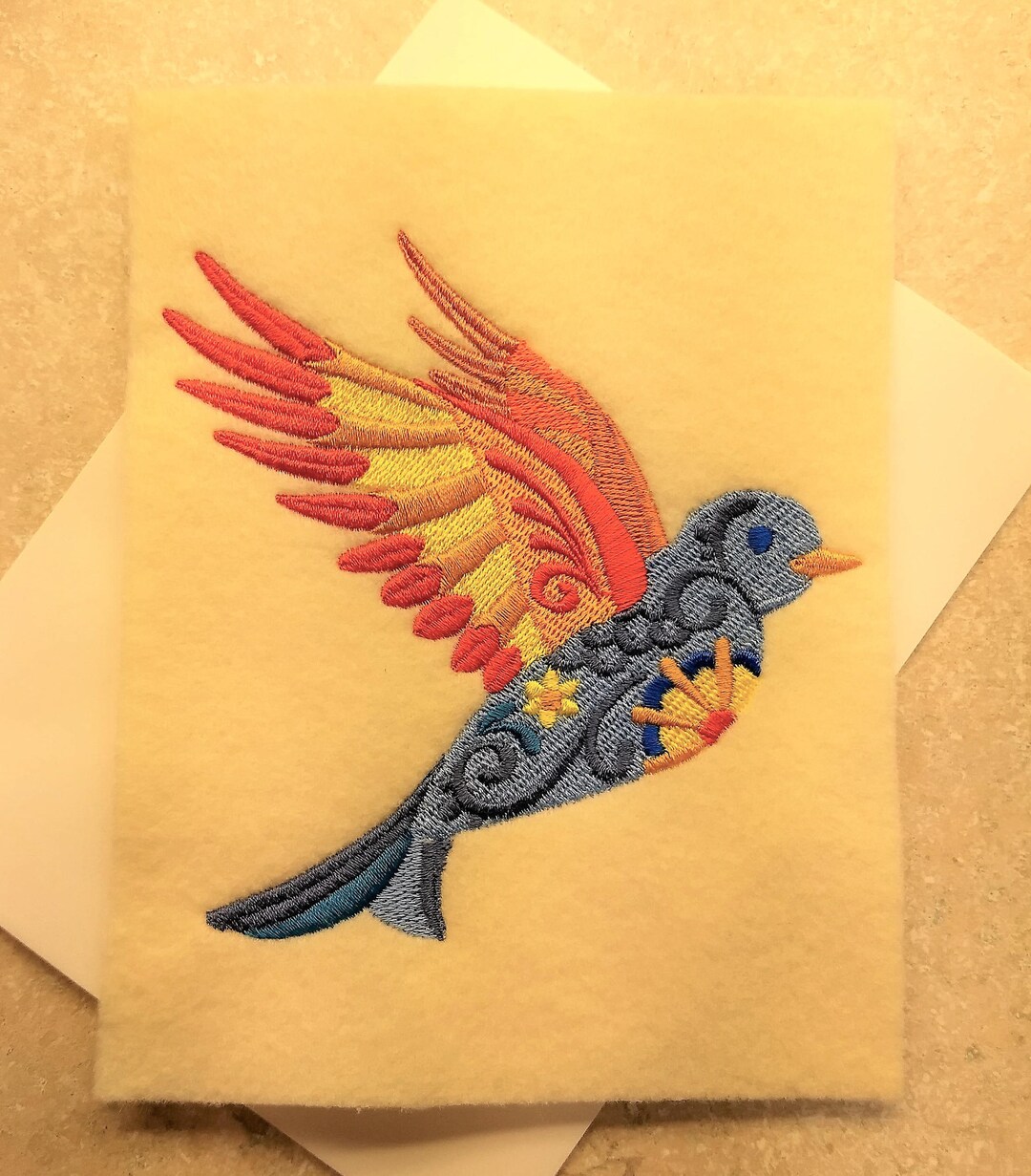 Any Occasion Cards Flower Power Bird - Etsy España