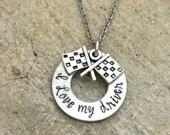Race Car Driver Necklace - Etsy