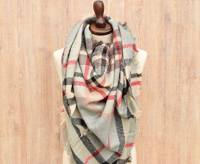 Blanket Scarf Gift Idea for Friend Winter Shawl for Nurses - Etsy