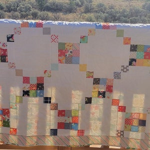 Irish Chain Quilt Pattern, Flower Path Design, Beginner Friendly, PDF ...