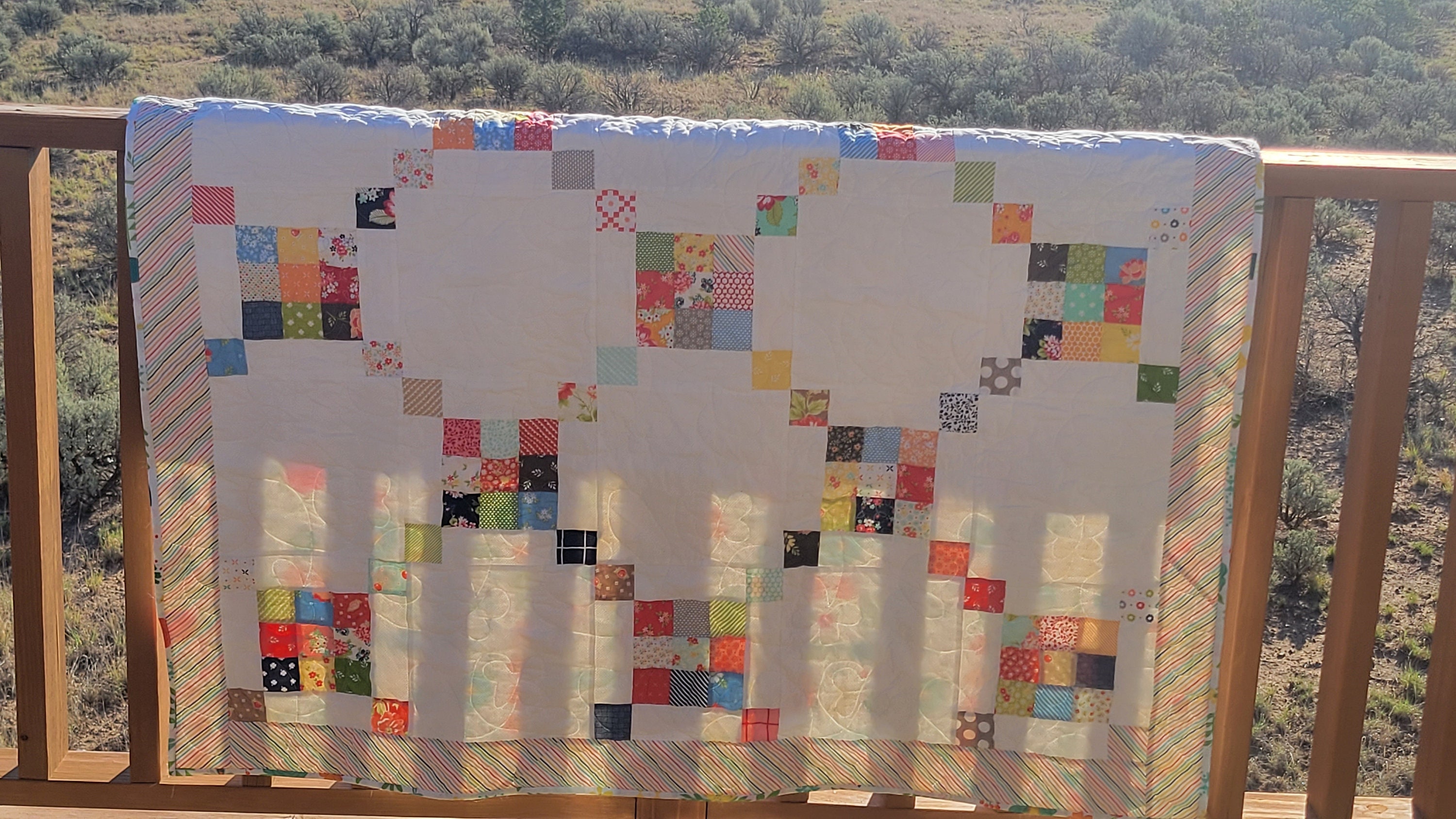 Irish Chain Quilt Pattern, Flower Path Design, Beginner Friendly, PDF ...