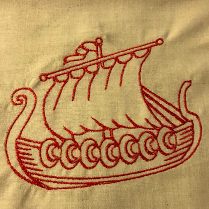 Ship Embroidery - Etsy