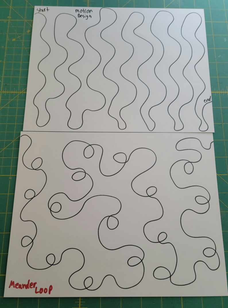 Free Motion Quilting Tutorial: Beginner FMQ Templates (PDF Download) - Etsy