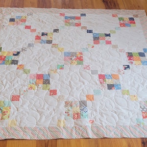Irish Chain Quilt Pattern, Flower Path Design, Beginner Friendly, PDF ...