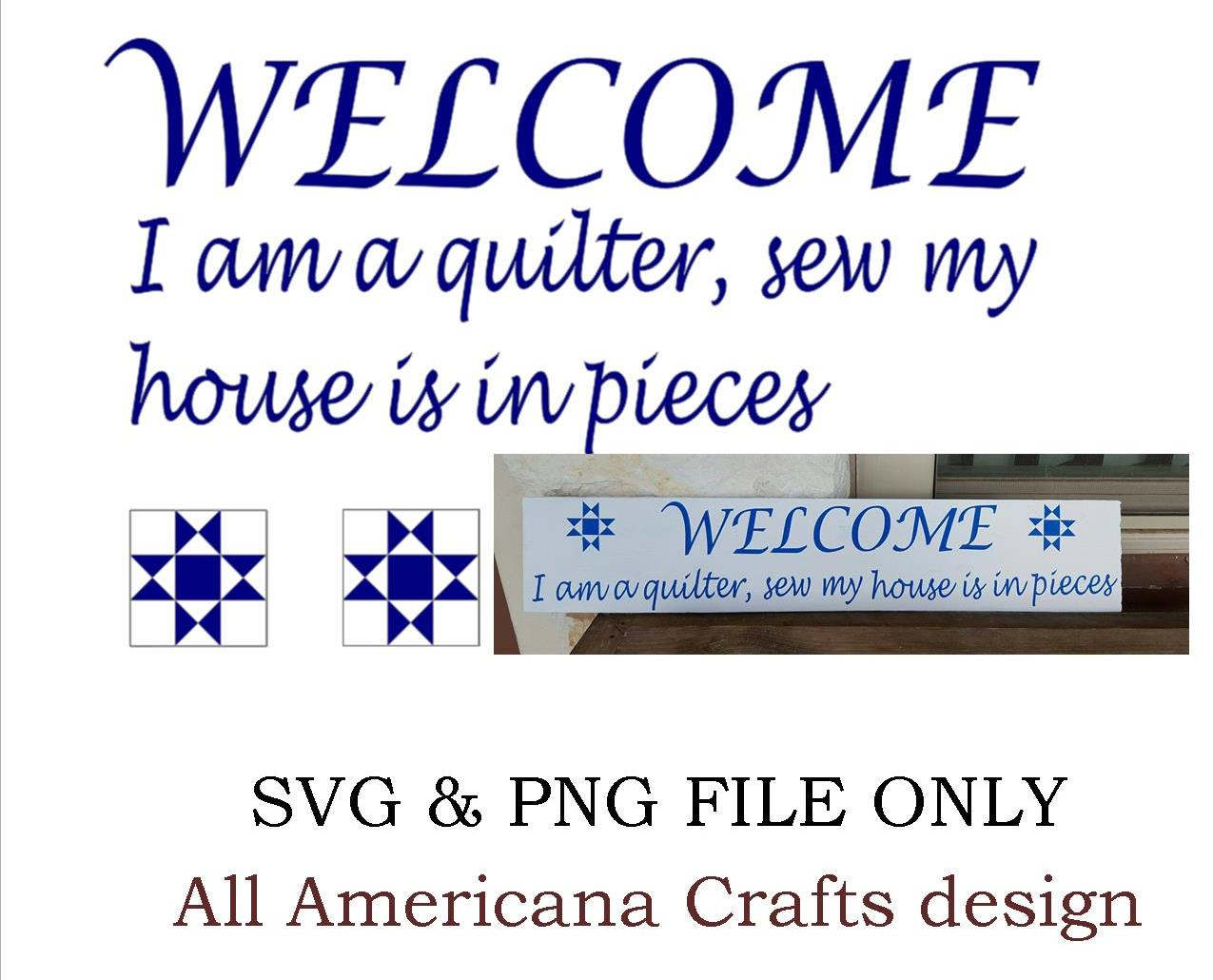 Quilting SVG Sign, Quilting Welcome Sign, Quilt Digital Download SVG ...