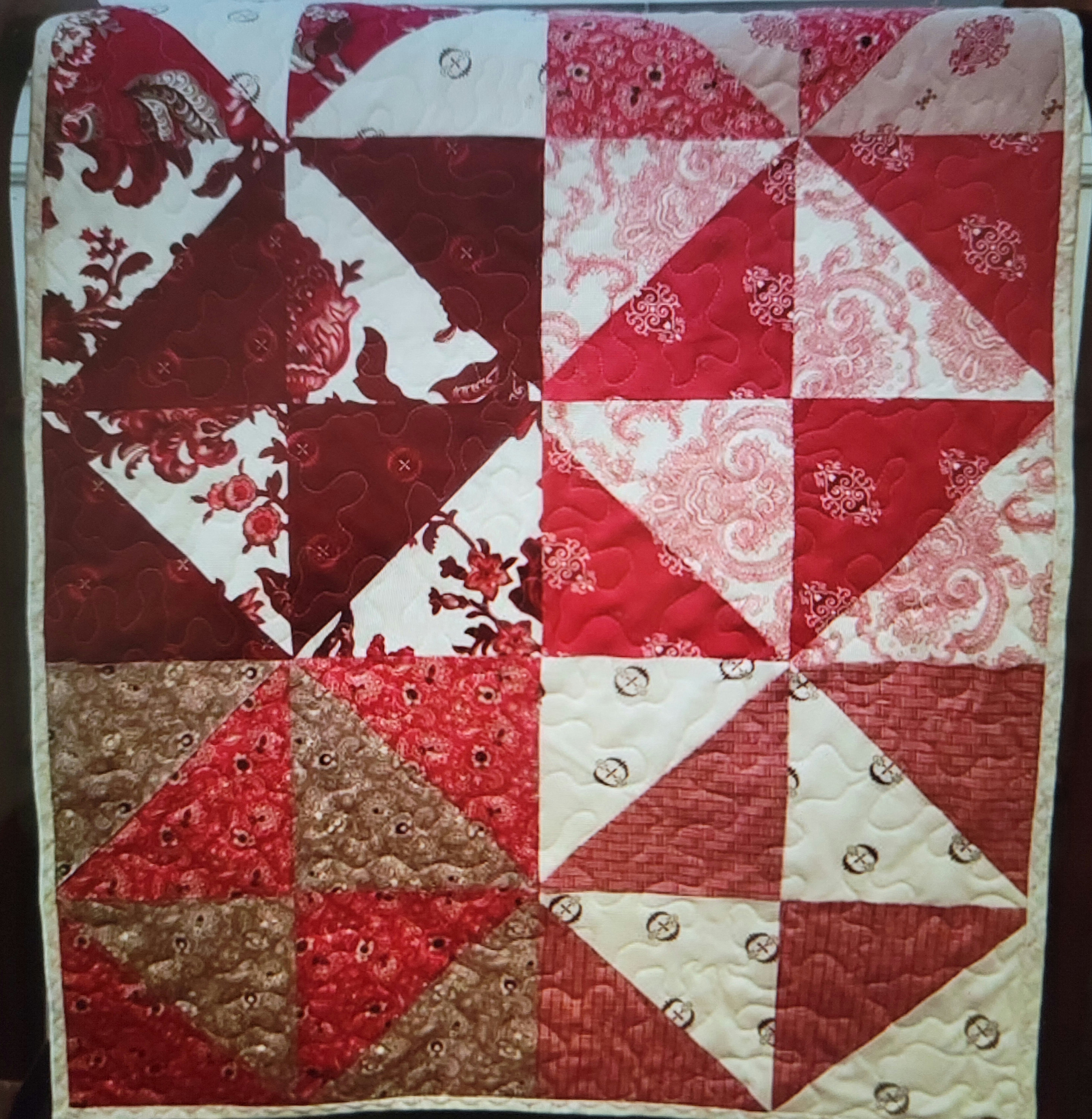 Quilt Block Pattern Tutorial, Broken Dishes Quilt Block, Learn to Quilt ...