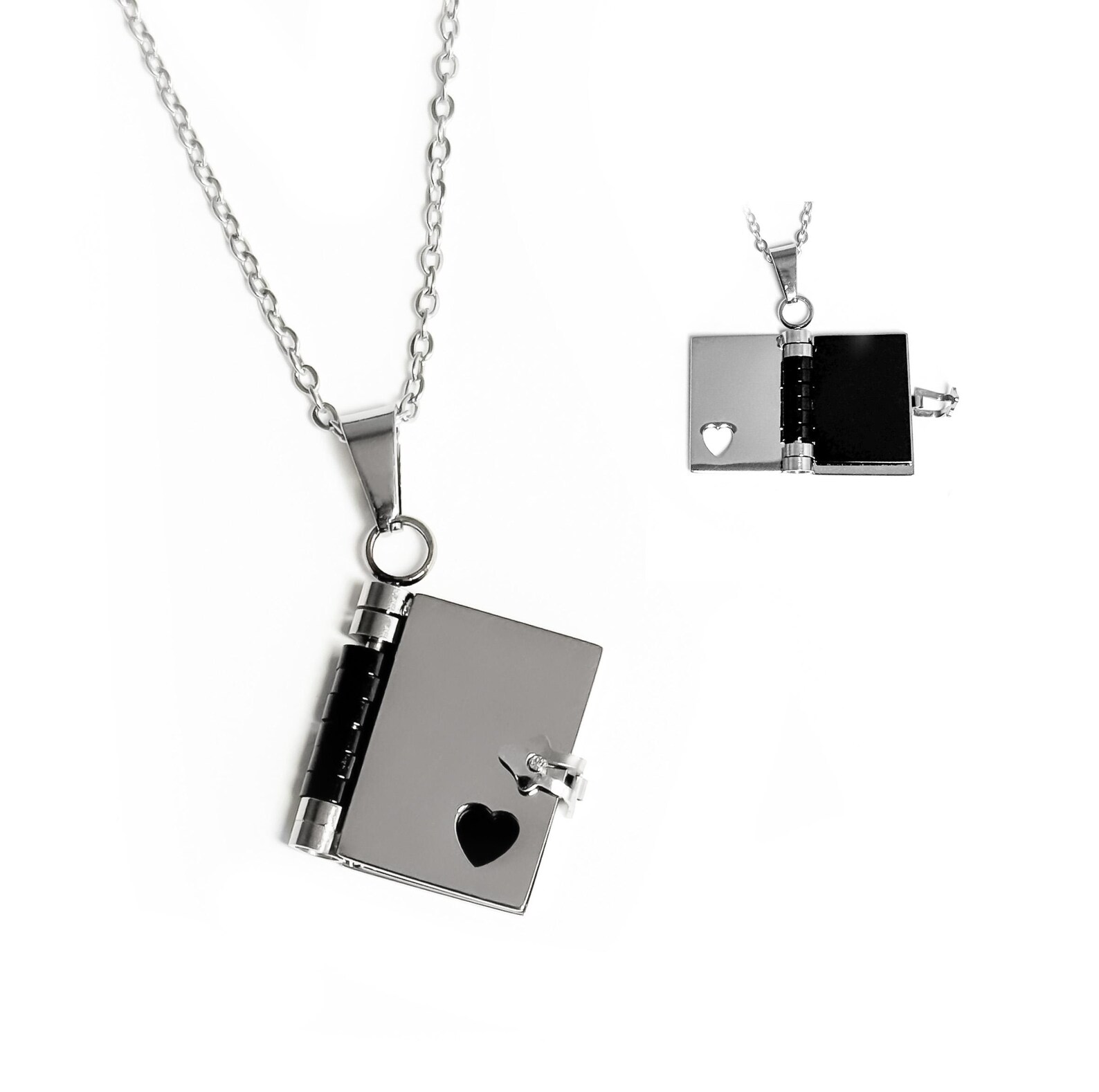 Custom Engraved Book Necklace, Book Key Chain, Book Lover Gifts ...