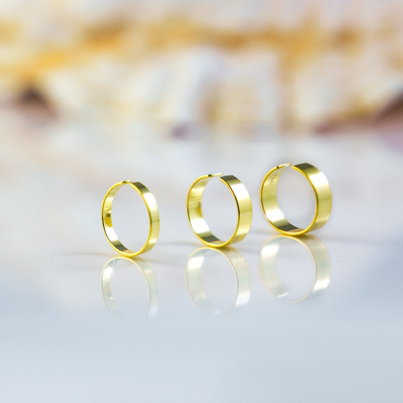 Flat Gold Toe Rings - Etsy UK