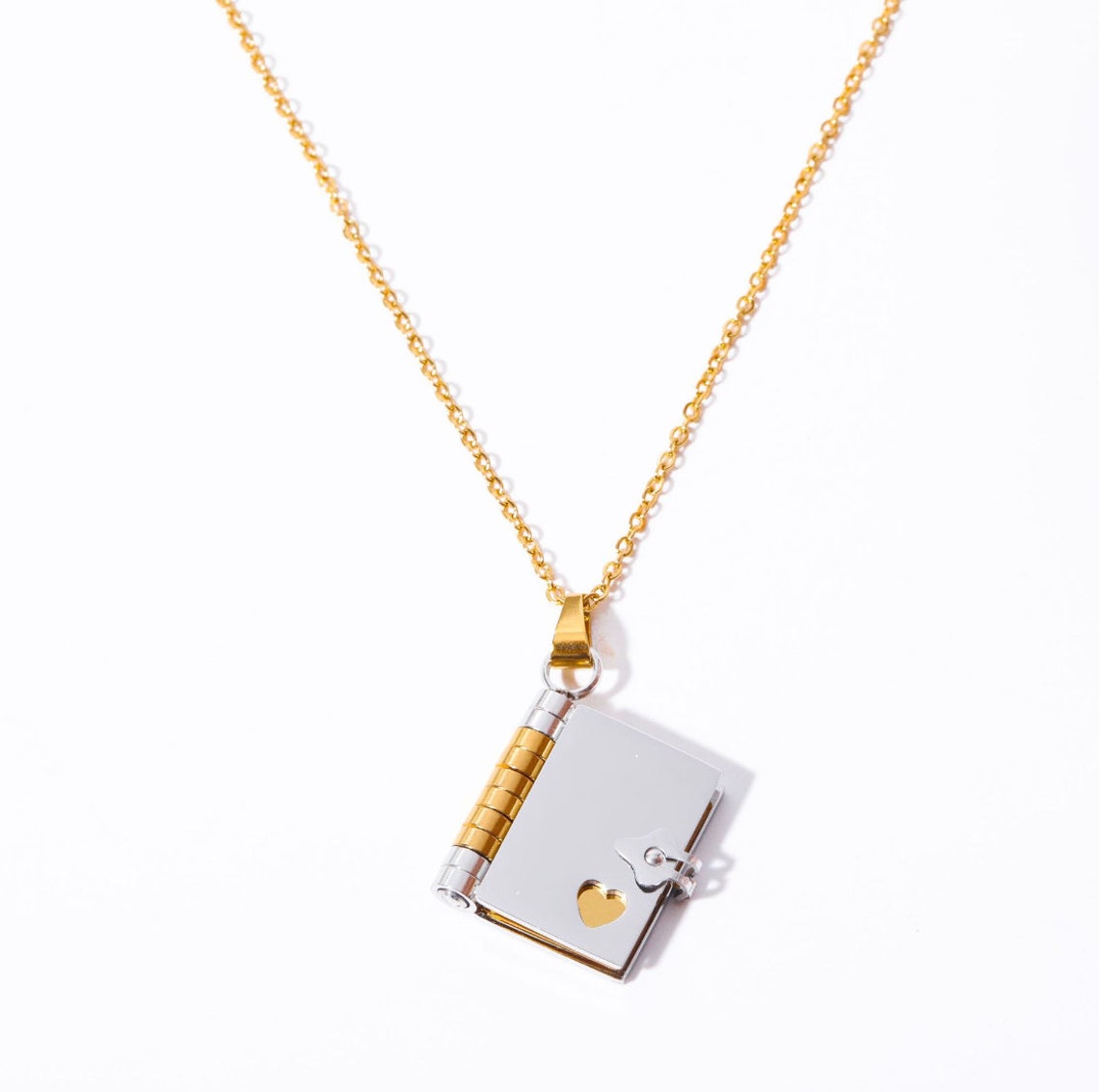 Custom Engraved Book Necklace, Book Key Chain, Book Lover Gifts ...