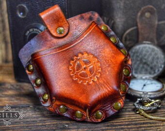 Leather Compass Pouch - Etsy