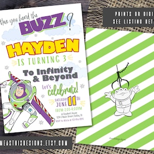 BUZZ BIRTHDAY INVITATION - Etsy