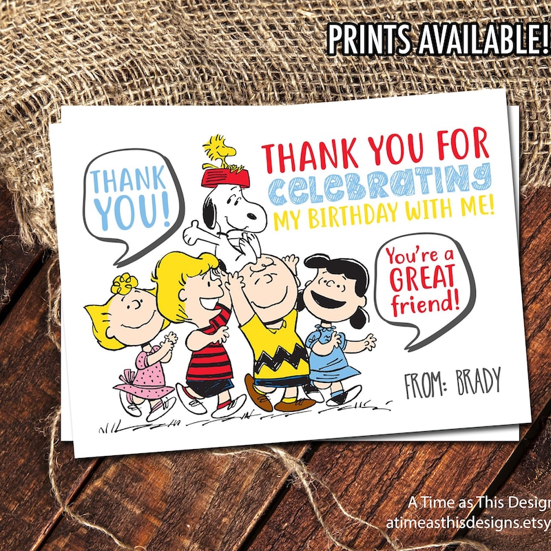 Snoopy Thank You - Etsy