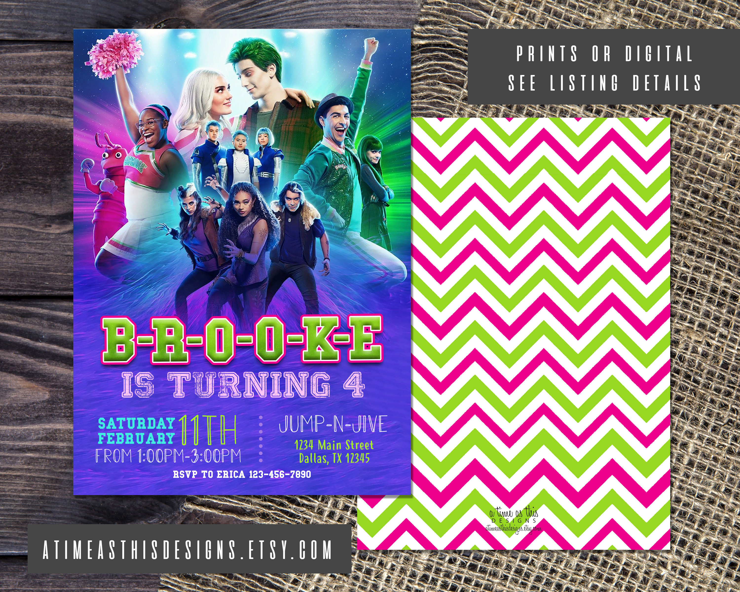 Invitaciones De Zombies Personalizadas Kit Imprimible Plants Vs