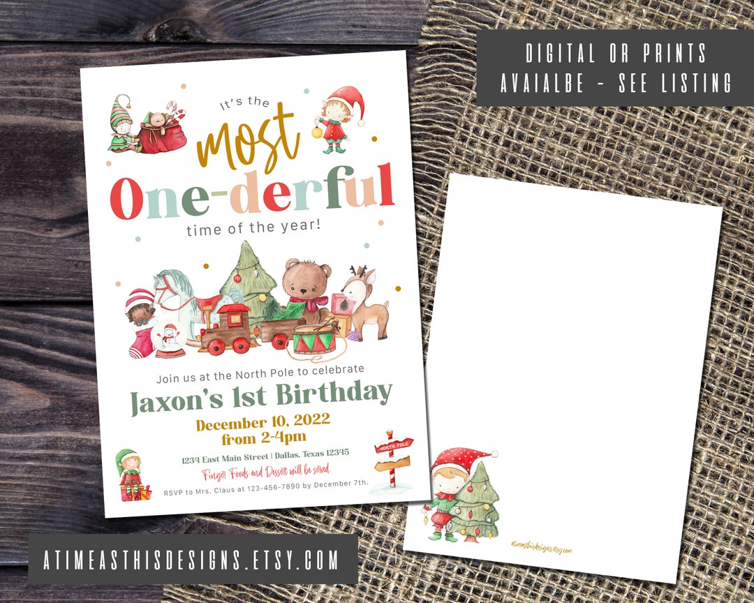 ONEDERFUL BIRTHDAY INVITATION | It's the Most One-derful Time of the ...