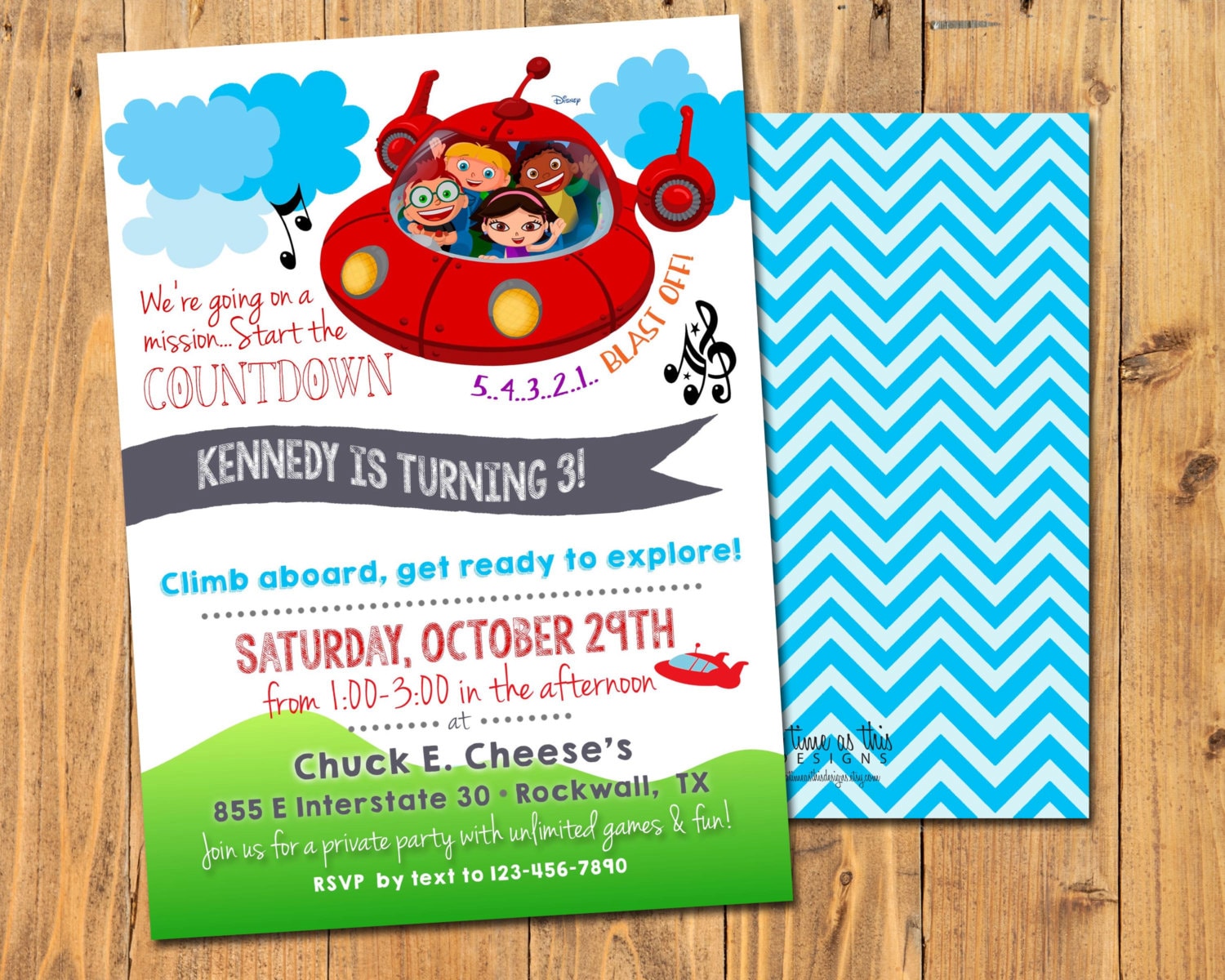 LITTLE EINSTEINS INVITATIONS | Little Einsteins Birthday Invites - Etsy