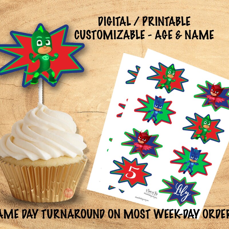 Pj Mask Decorations - Etsy