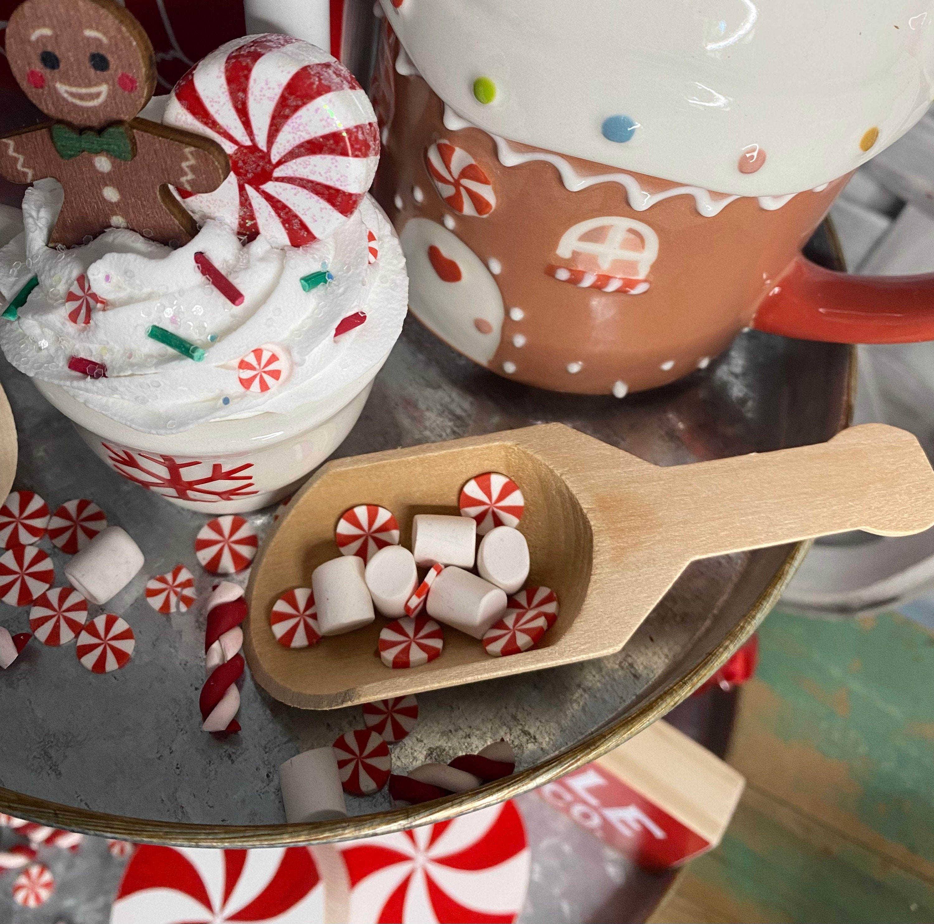 Mini Faux Sprinkle Scoops / Tiered Tray Decor / Tiered Tray - Etsy
