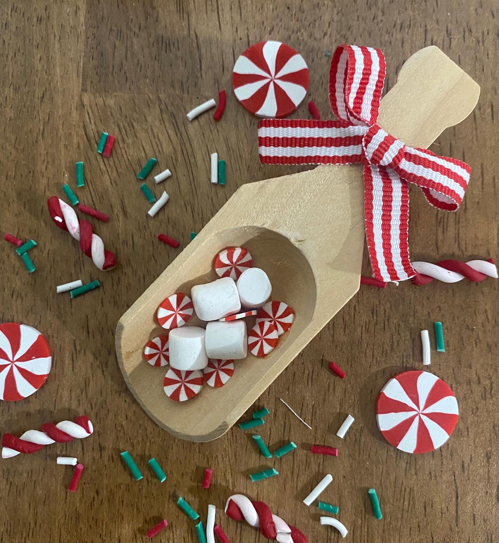 Faux Sprinkle Scoops: Christmas Tiered Tray Decor - Etsy