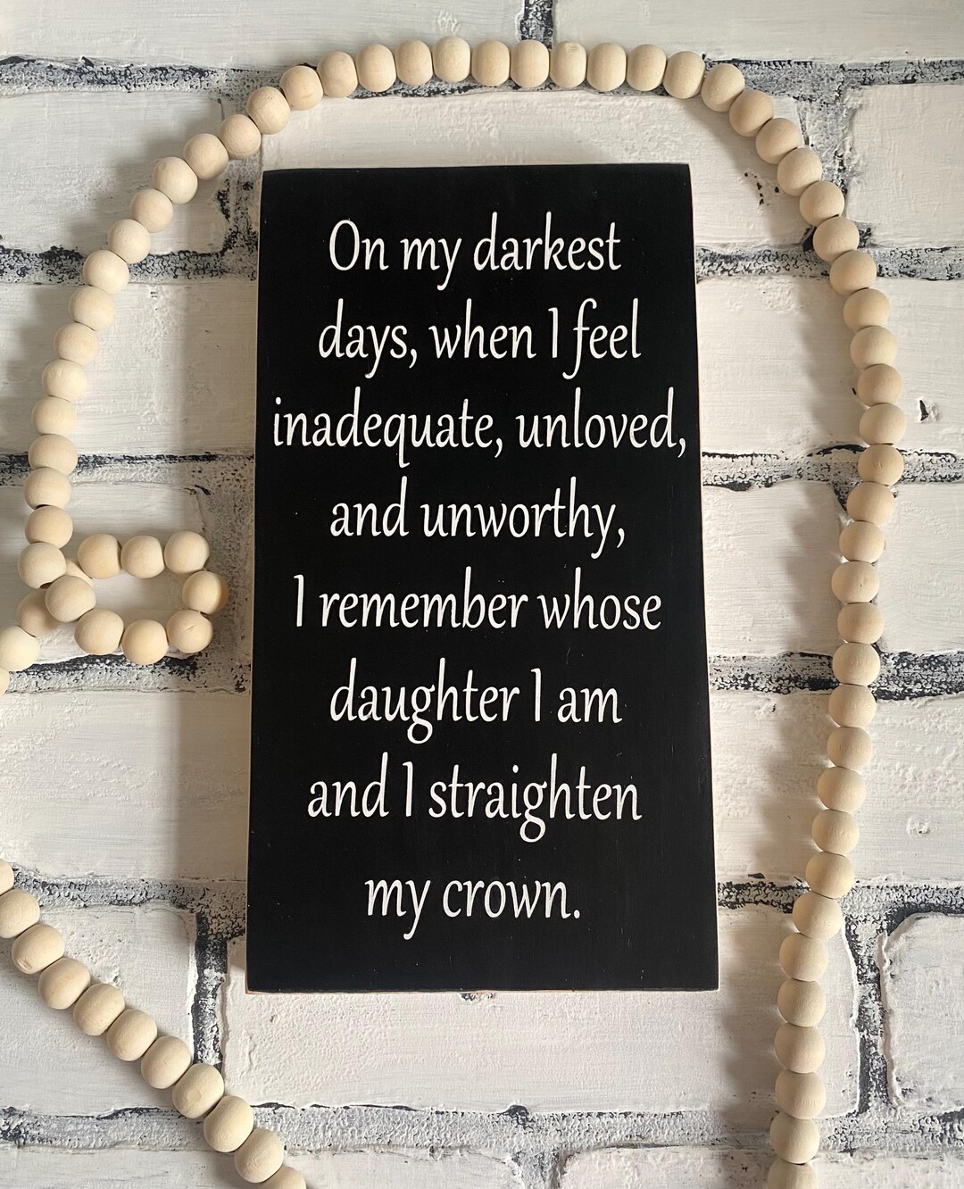 Daughter of a King Handmade Rustic Sign, Religious Home Decor - Etsy