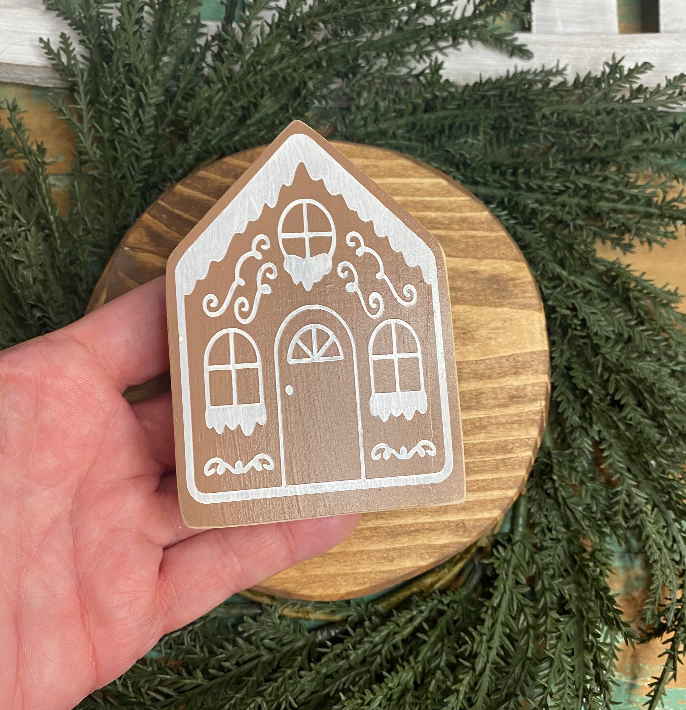 Gingerbread House Tiered Tray Block / Tiered Tray Decor / - Etsy