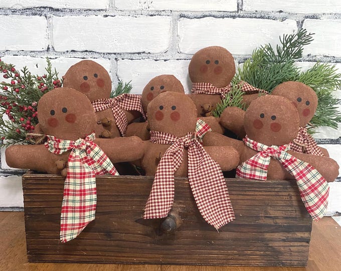 Primitive Gingerbread Decor / Gingerbread Decor / Christmas Ornament ...