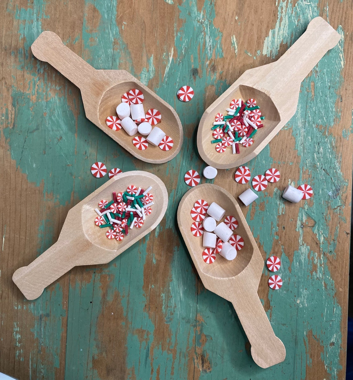 Mini Faux Sprinkle Scoops / Tiered Tray Decor / Tiered Tray - Etsy