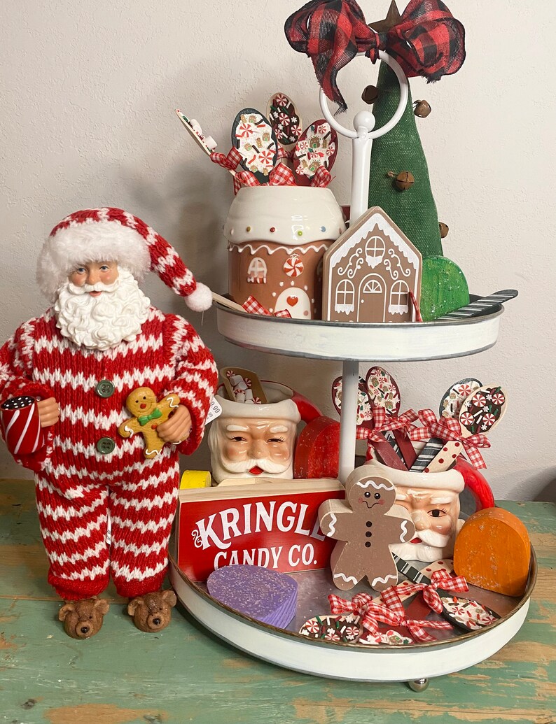 Gingerbread House Tiered Tray Block / Tiered Tray Decor / - Etsy