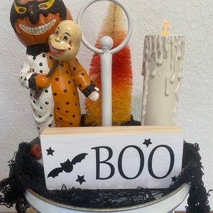 Boo Halloween Sign / Eek Halloween Sign / Halloween Decor / Fall Decor ...