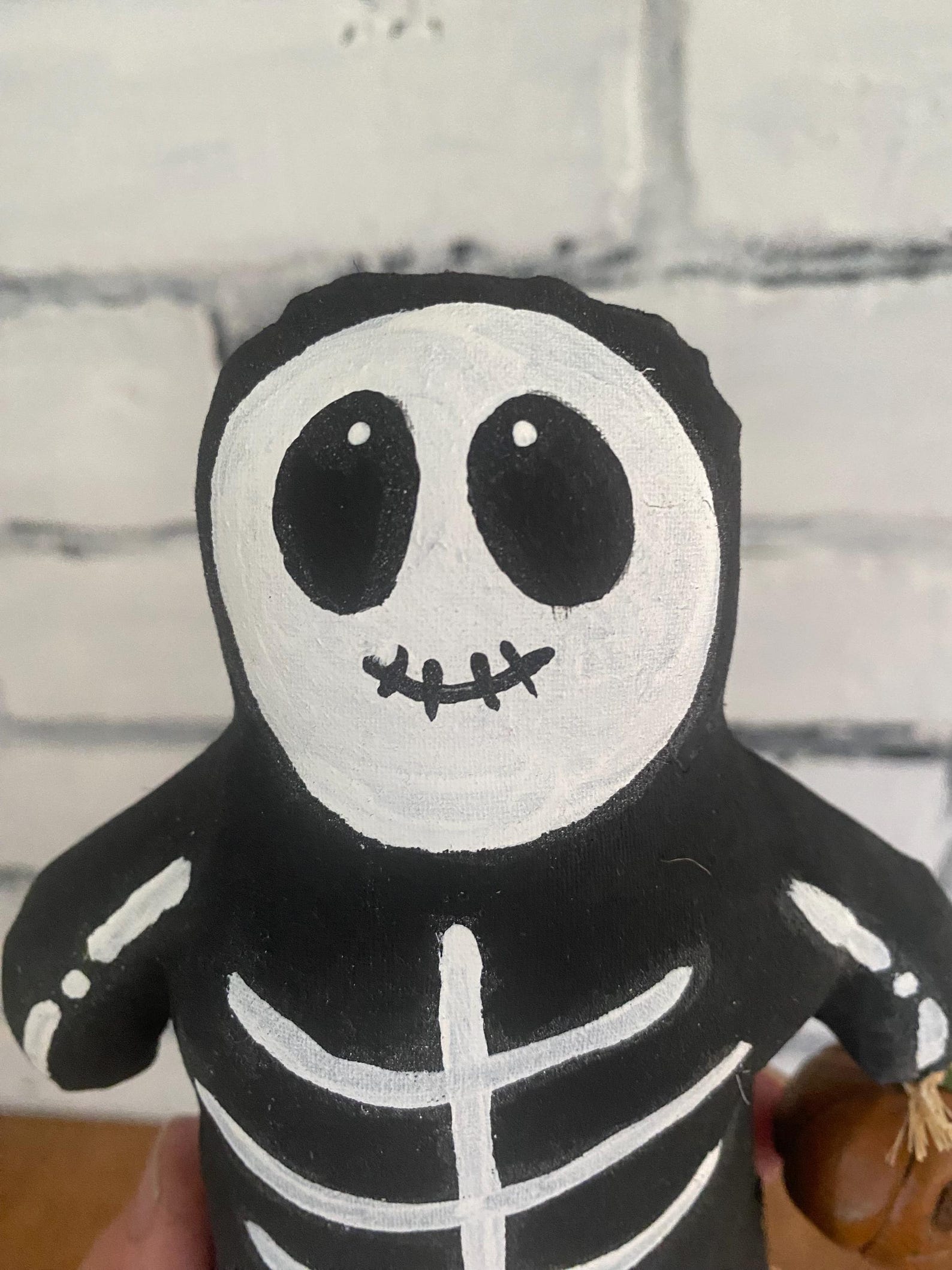 Handmade Primitive Skeleton Doll - Halloween Tiered Tray Decor - Etsy