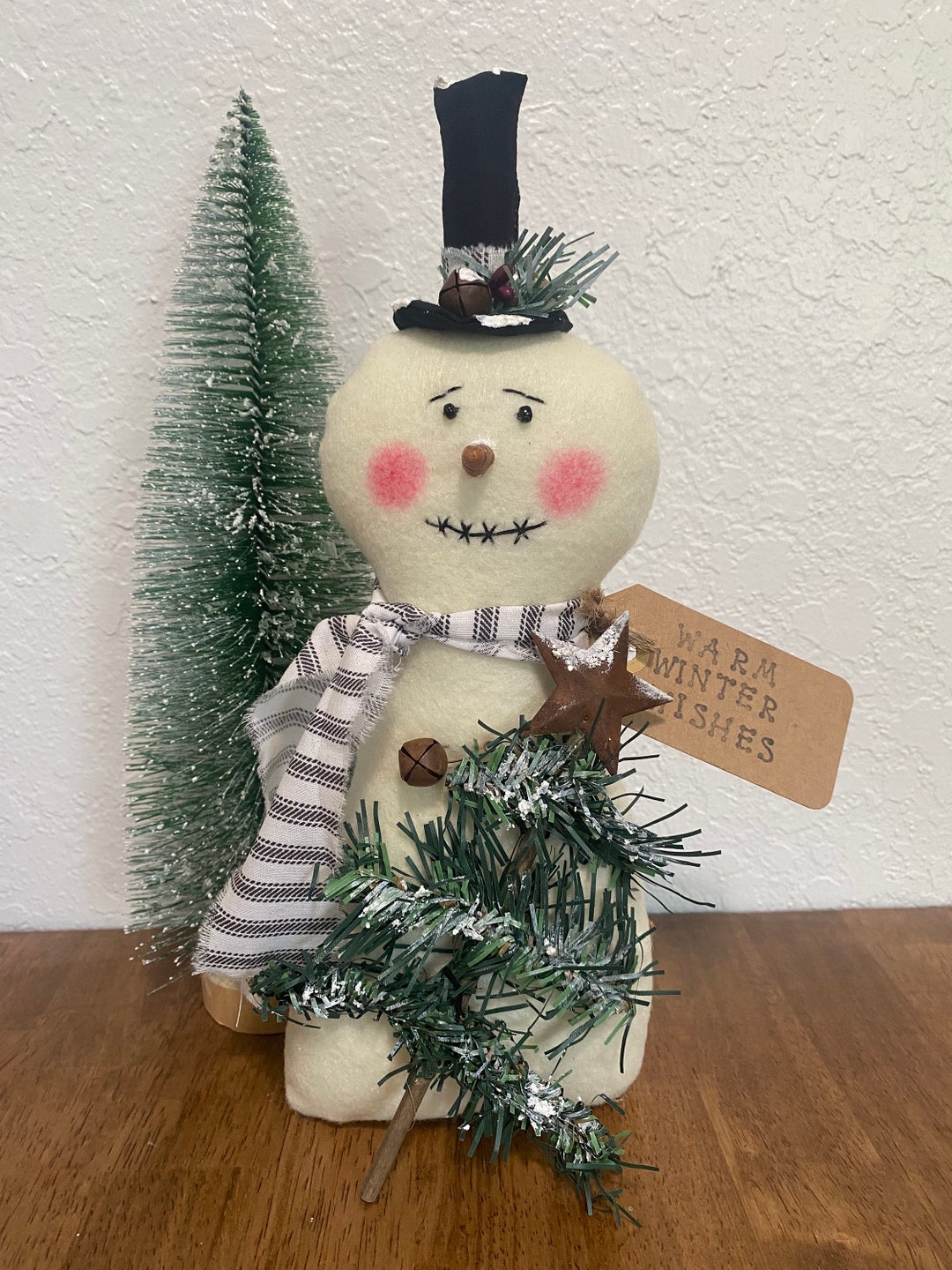 Chilly Snowman / Primitive Snowman / Christmas Decor / Christmas ...