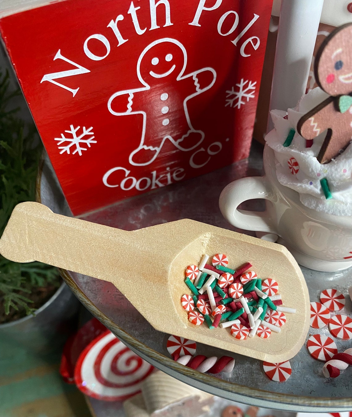 Mini Faux Sprinkle Scoops / Tiered Tray Decor / Tiered Tray - Etsy