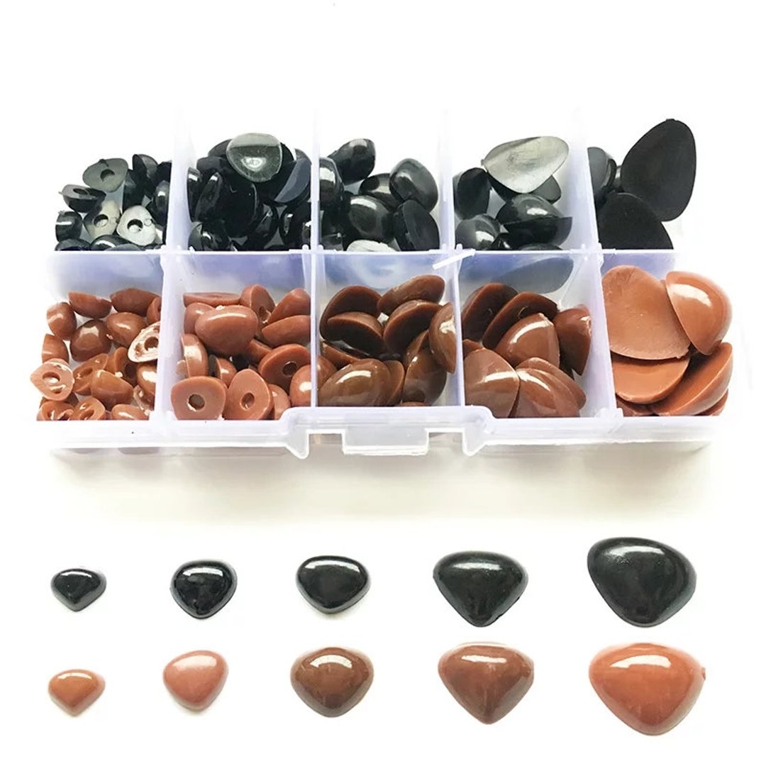 150 Plastic Noses in Box nose for Toys Box 150 Units Amigurumi-making ...