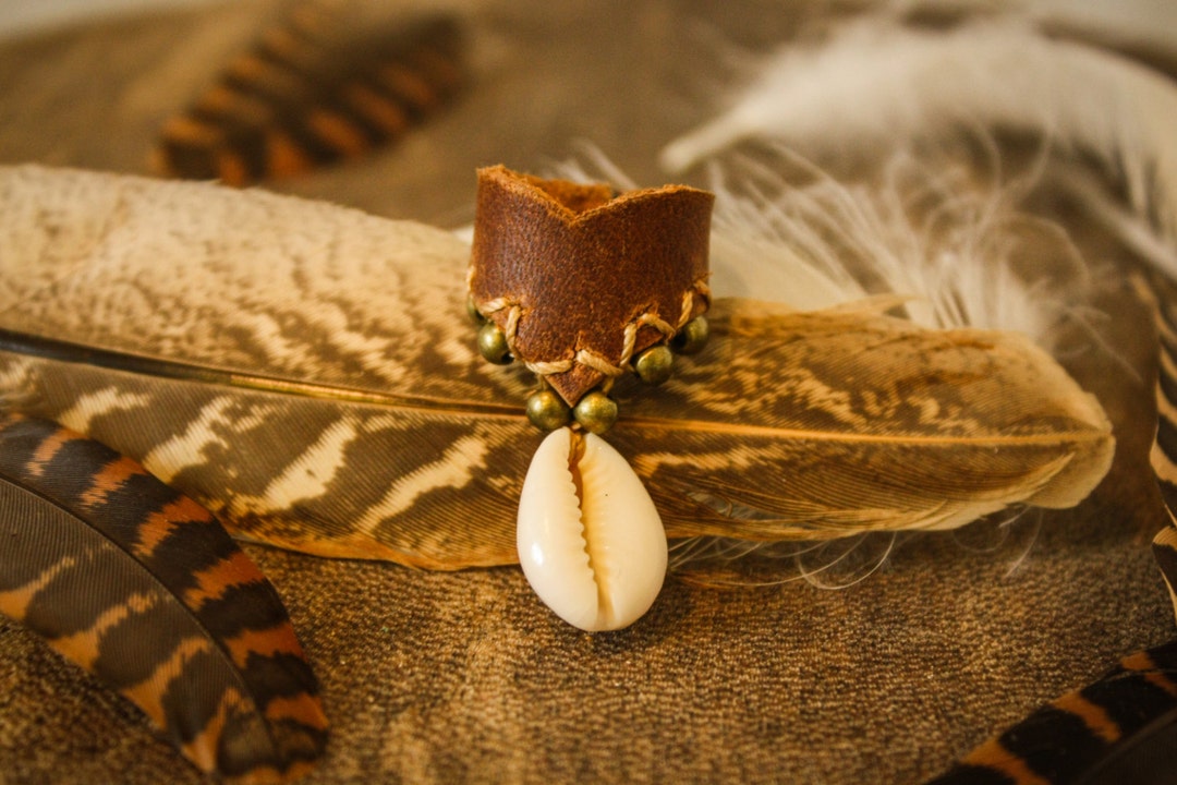 Leather Dread Bead Shell - Loc Jewelry Leather Dreadbead Dreadlock Bead ...