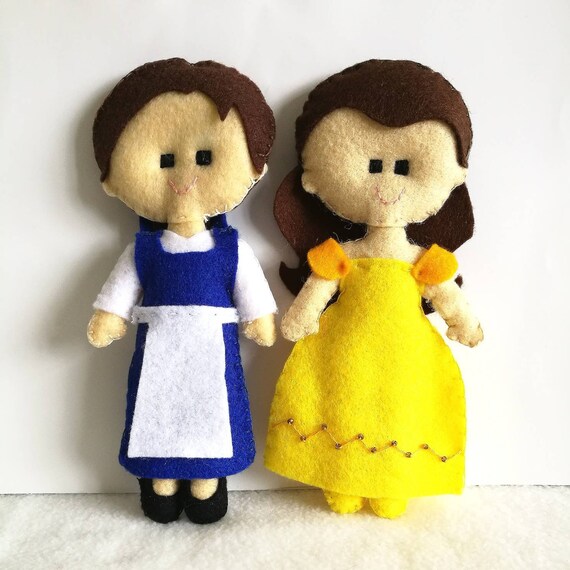 Disney Princess Belle Inspired Felt Doll - Etsy