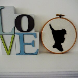 Disney Peter Pan Inspired Silhouette Embroidery Hoop - Etsy UK