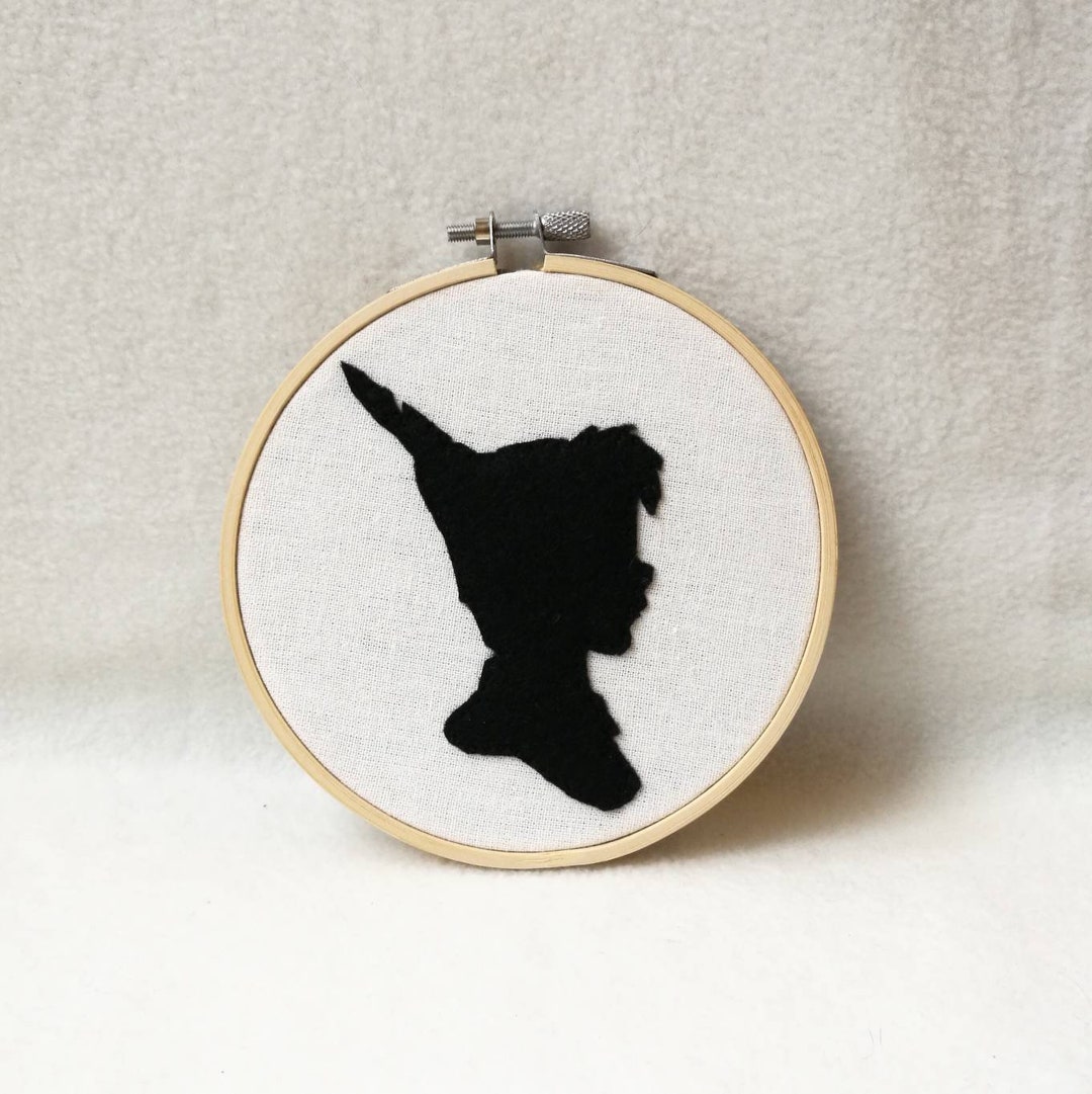 Disney Peter Pan Inspired Silhouette Embroidery Hoop - Etsy UK