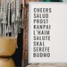 Cheers in Different Languages | Bar Cart Prints | Cheers Sign | Bar Cart Decor | Bar Cart Art ...