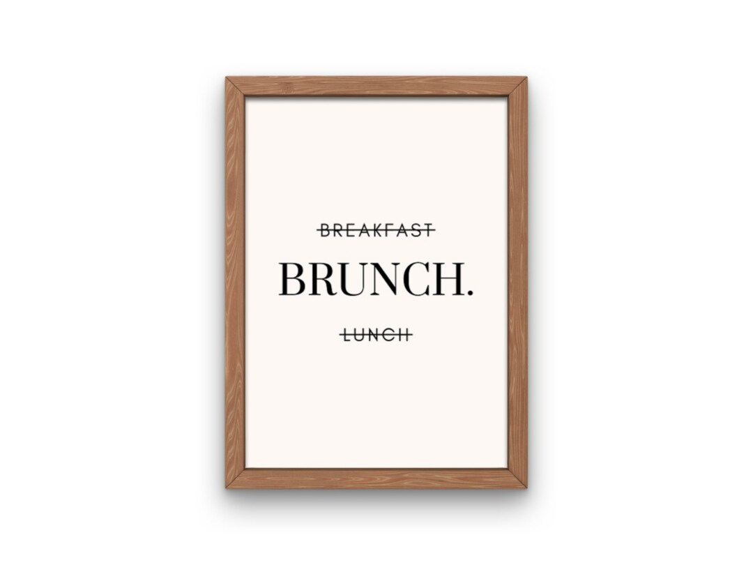 Funny Brunch Poster | Kitchen Decor Png | Funny Wall Decor | Brunch Art ...