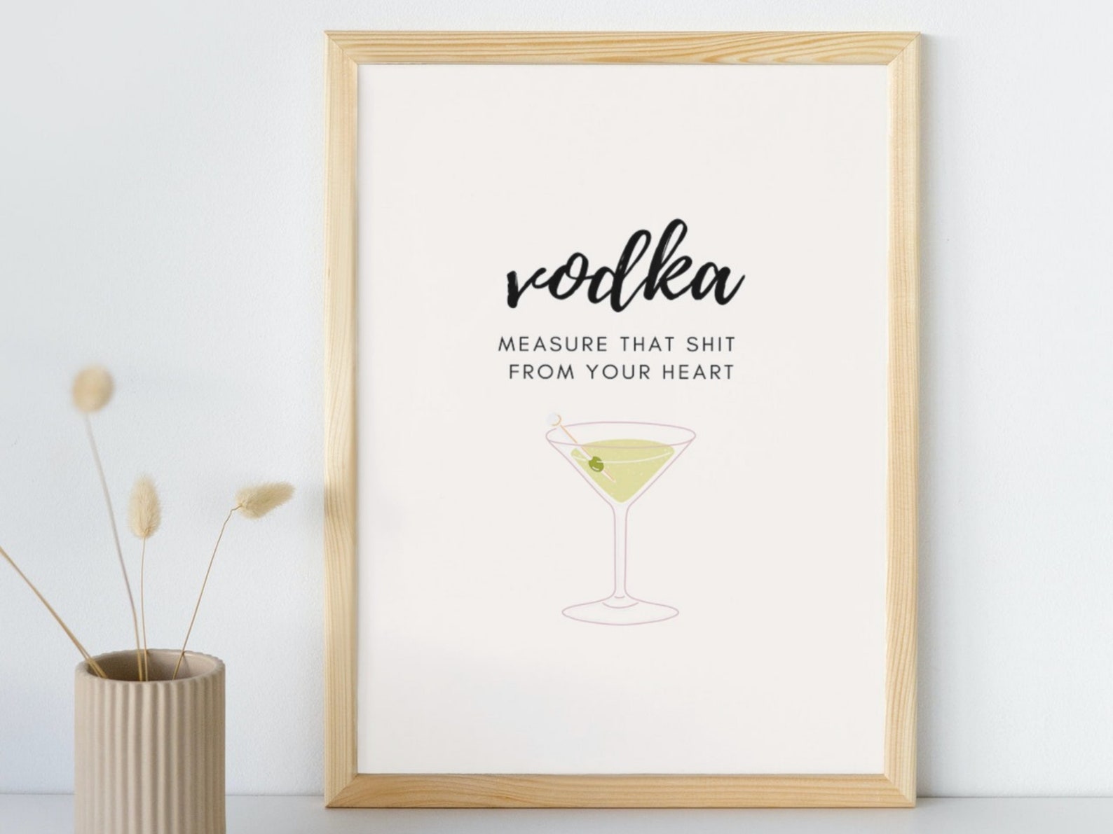 Funny Bar Art | Funny Home Decor | Funny Wall Art | Vodka Wall Art ...